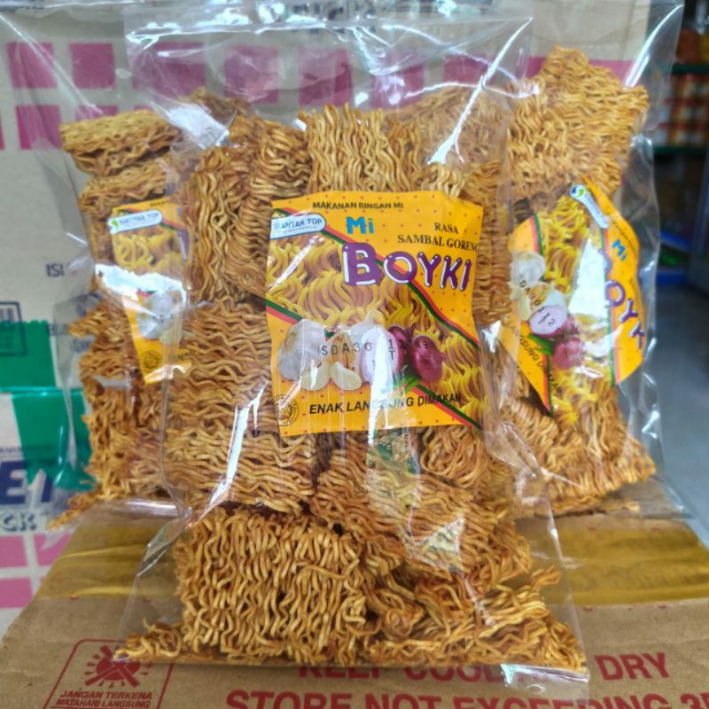Jual mie boyki 250 gr snack original murah best seller rasa enak, gurih ...
