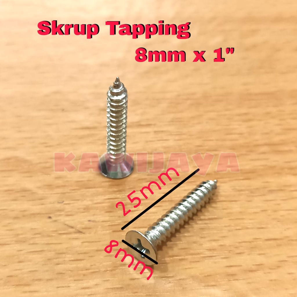 Jual Skrup Sekrup Taping Baut Mur Screw JF Kayu Mebel Olimpik 1 bungkus ...