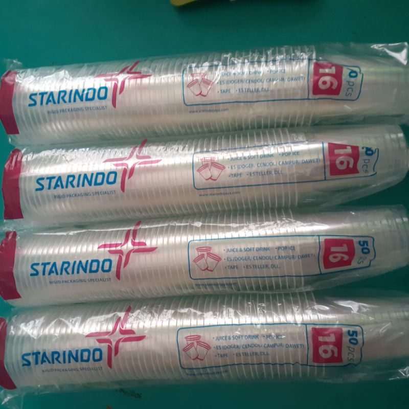 Jual STARINDO 16oz gelas tebal 5 gram ukuan 16 oz 14 oz | Shopee Indonesia