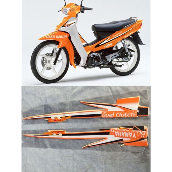 Jual STIKER STRIPING FIZ R SS TWO OREN | Shopee Indonesia
