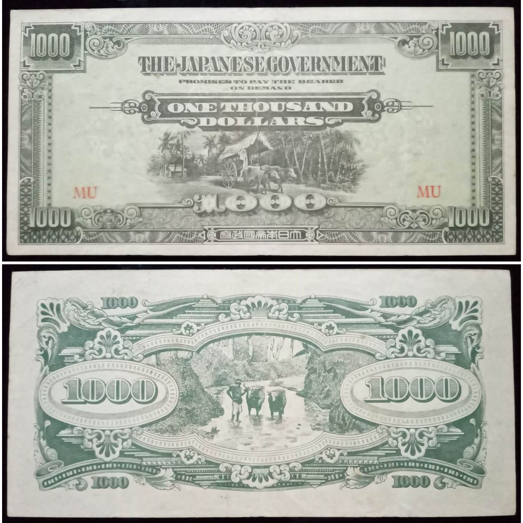 Jual Uang Kuno Malaya/ Japanese Occupation WWII 1000 Dollar VF | Shopee Indonesia