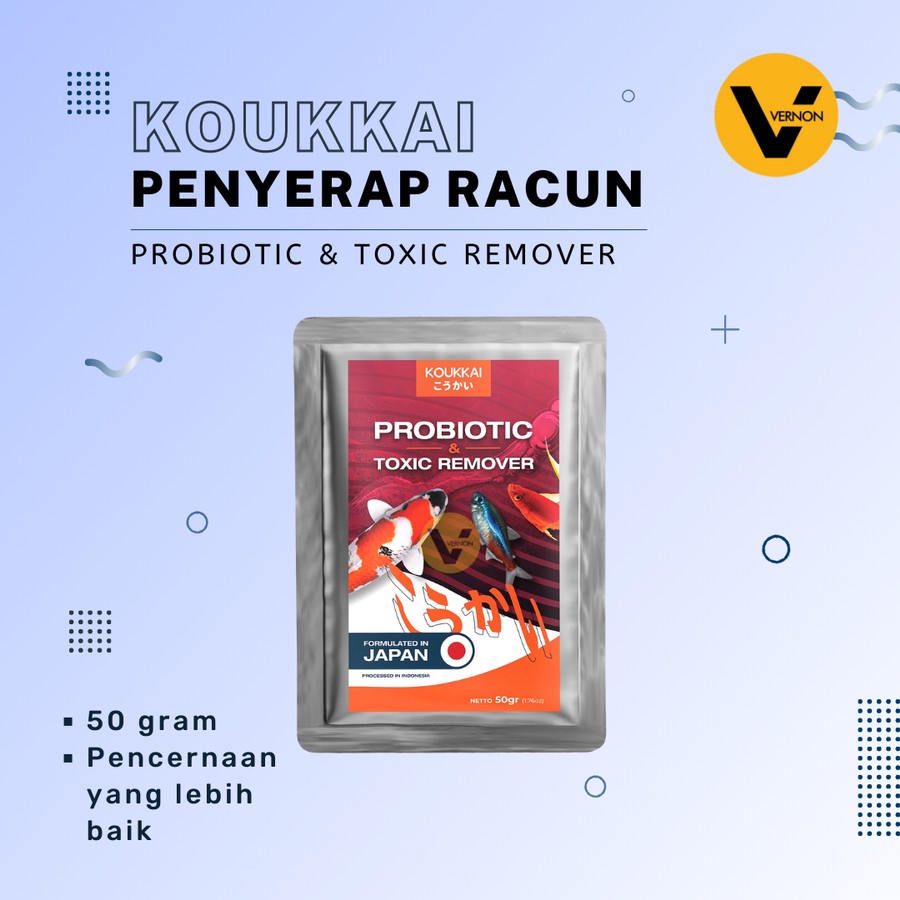 Jual Penyerap Racun Bakteri Baik Air Probiotic & Toxic Remover KOUKKAI ...