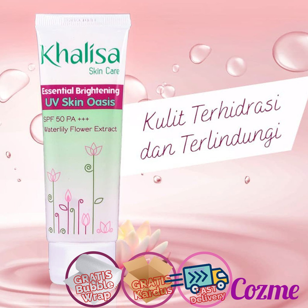 Jual KHALISA UV Skin Oasis Sunscreen SPF 50 PA+++ 40gr | Shopee Indonesia