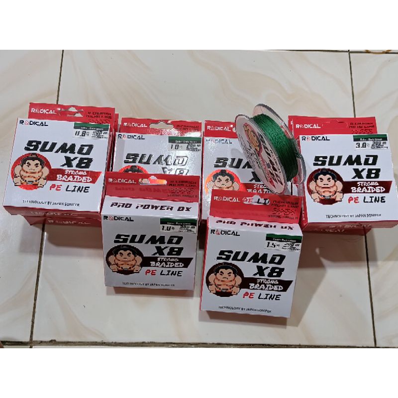 Jual PE radical SUMO x8 200meter. | Shopee Indonesia