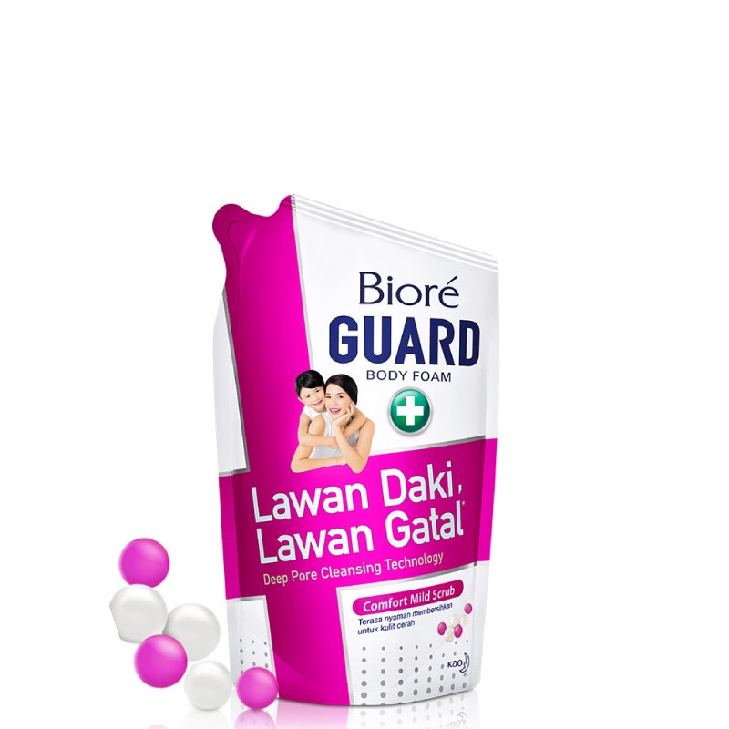 Jual Biore Body Foam Comfort Mild Scrub 450mL | Shopee Indonesia