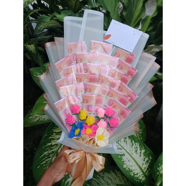 Jual MONEY BUCKET - BOUQUET UANG - BUCKET UANG PALSU (Free Kardus ...