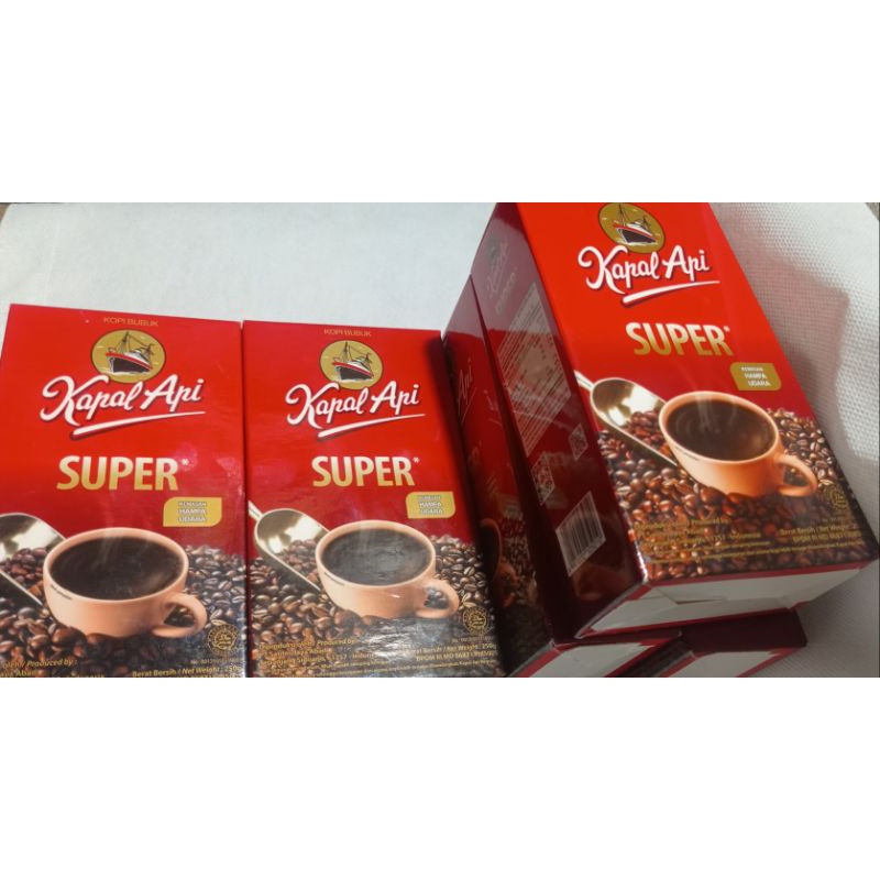 Jual Kapal Api Kopi Super (Vacuum Pack 250 Gram) | Shopee Indonesia