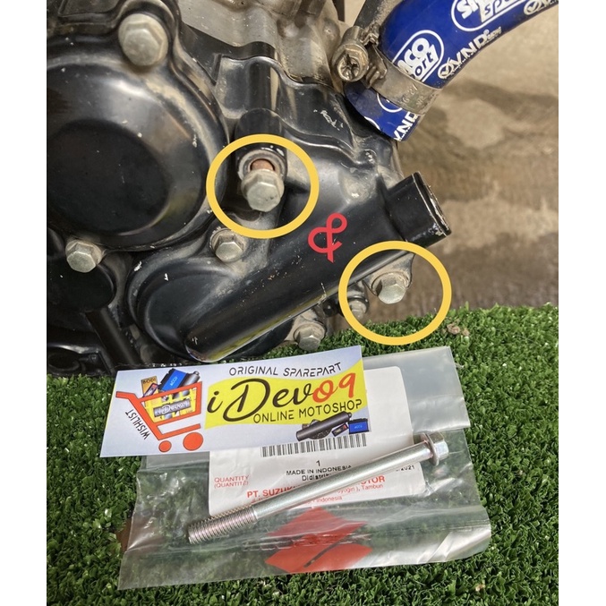 Jual Baut Panjang Tutup Cover Waterpump Satria Fu Injeksi GSX 150 Bandit SGP | Shopee Indonesia