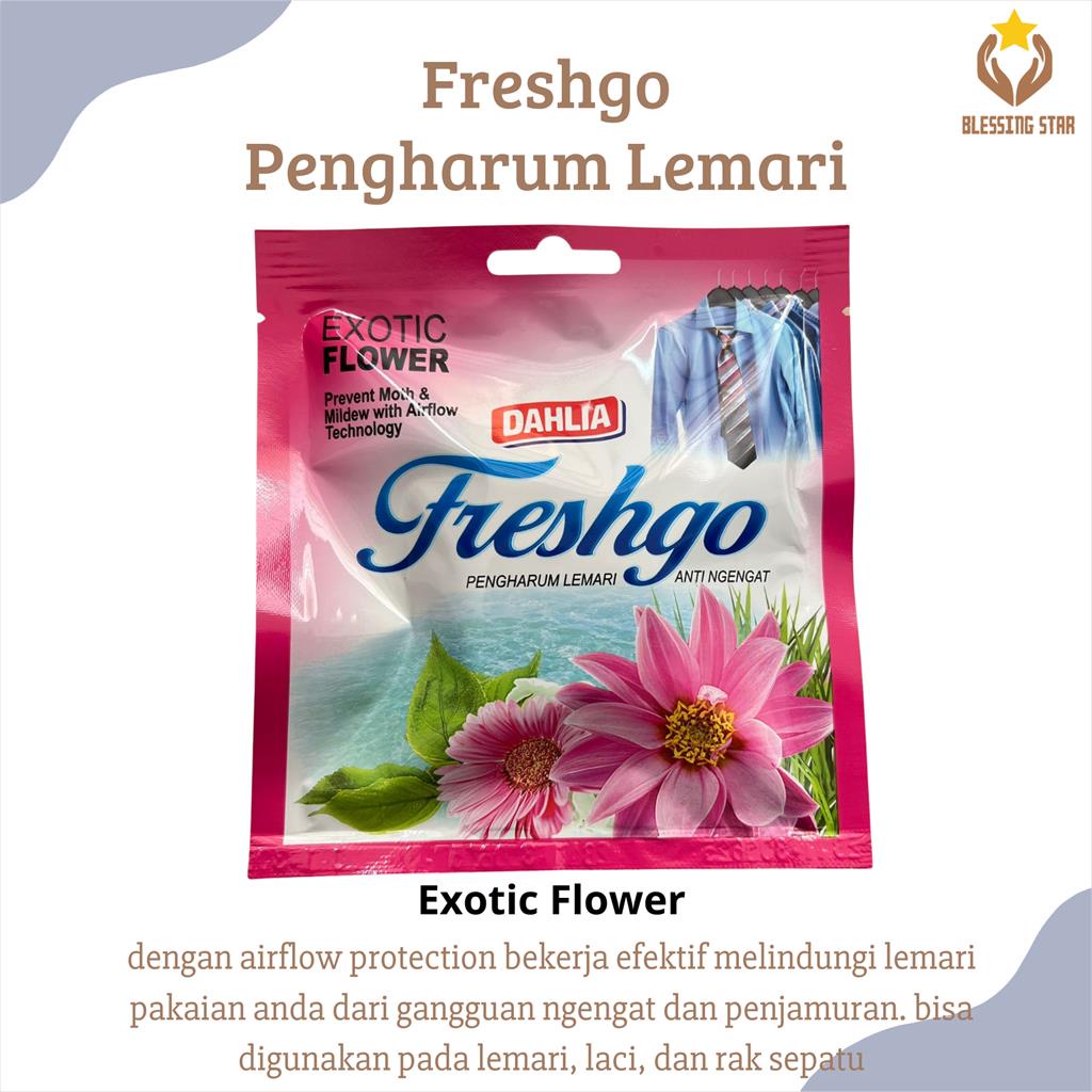 Jual DAHLIA Freshgo 30gr Pengharum Lemari Pakaian Anti Ngengat & Jamur | Shopee Indonesia