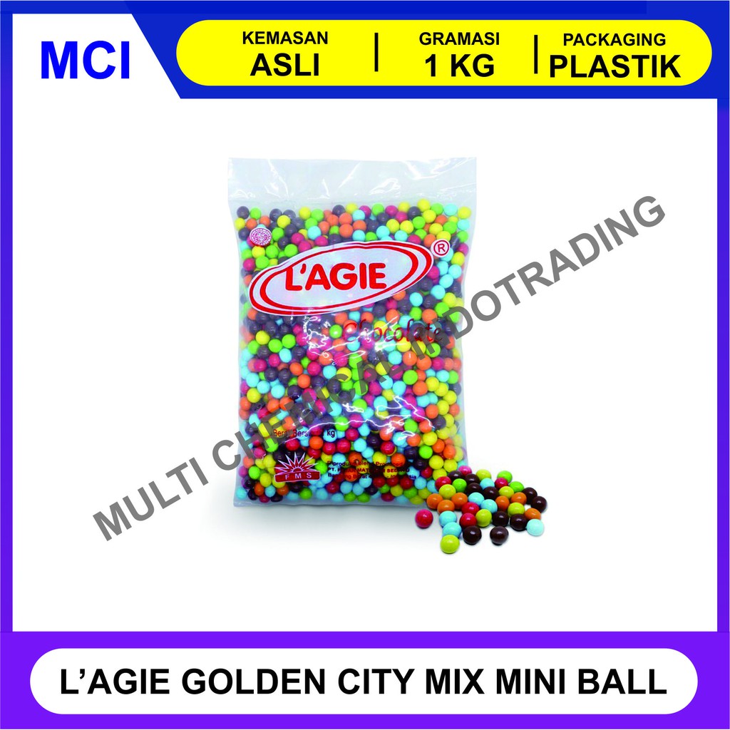 Jual SNACK COKELAT LAGIE GOLDEN CITY MINI WARNA WARNI 1 KG / CEMILAN ...