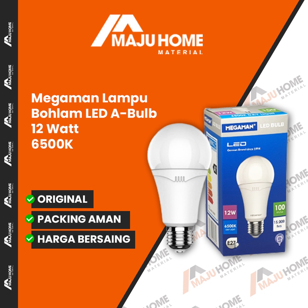 Jual Megaman Lampu Bohlam LED A-Bulb 12 Watt 6500K Putih | Shopee Indonesia
