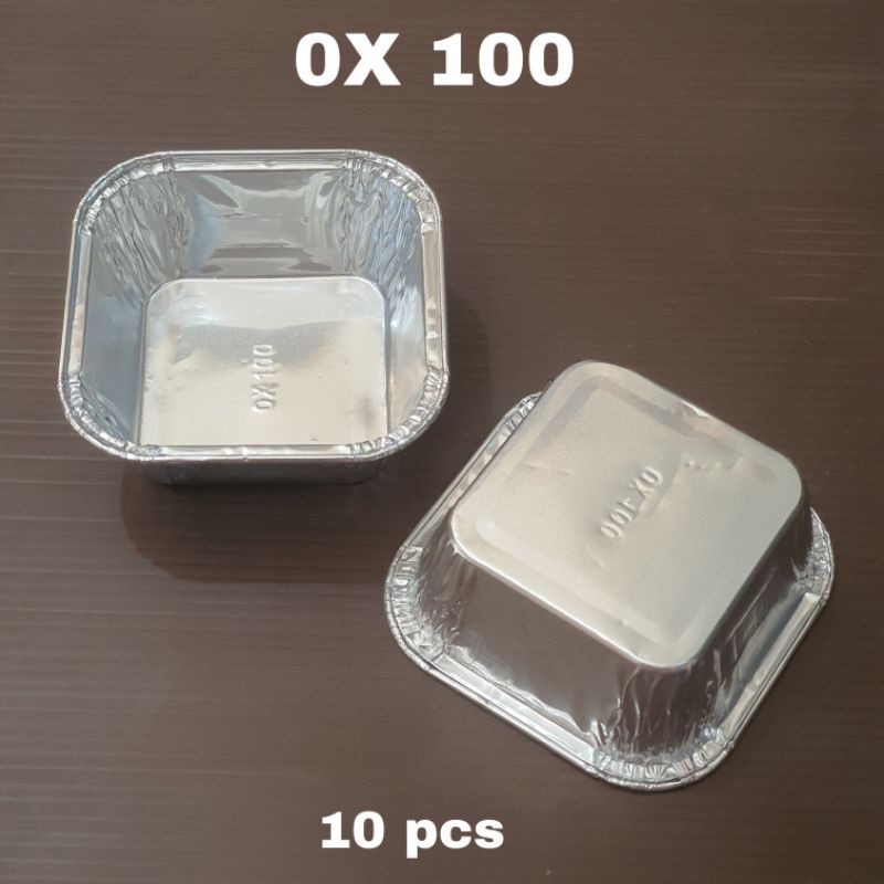 Jual Aluminium Foil Tray OX100/Alu Tray OX 100 ( isi 10pcs ) | Shopee Indonesia