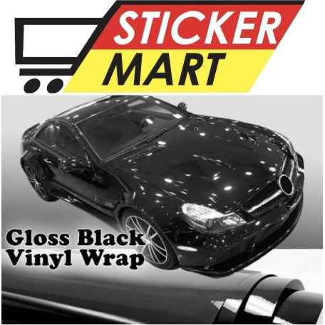 Jual Sticker mobil motor super glossy black hitam infinity premium ...