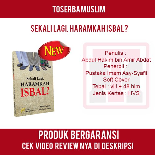 Jual Sekali Lagi, Haramkah Isbal? Pustaka Imam Asy-Syafi'i | Shopee ...