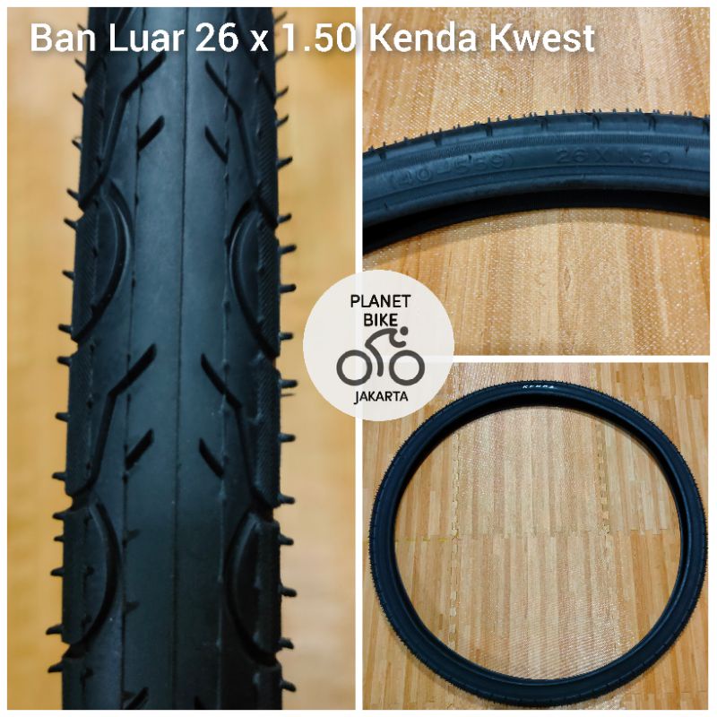 Jual Ban Luar Sepeda Mini Sepeda MTB Roadbike 26 x 1.50 Kenda Kwest K193 Original Kenda | Shopee ...