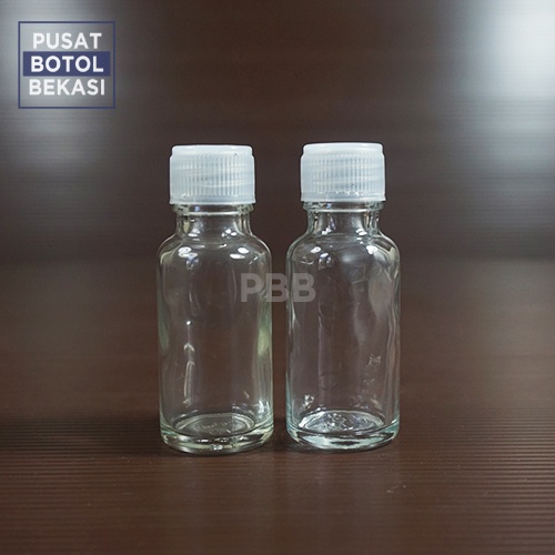 Jual BOTOL KACA 20 ML TEBAL BENING - TUTUP ULIR TRANSPARAN | Shopee ...