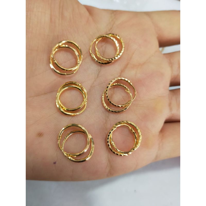 Jual ANTING RING ANAK DAN DEWASA PERAK 925 LAPIS MAS 24K | Shopee Indonesia