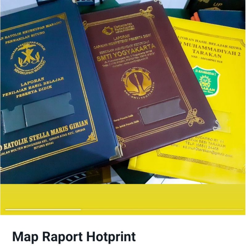 Jual Map Raport Hotprint untuk TK, SD, SMP, SMA,Cover Agenda | Shopee Indonesia