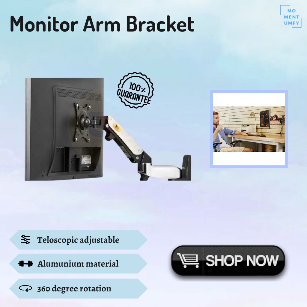 Jual Bracket Tempelan Penempel Penggantung Penjepit Lengan Arm Meja ...