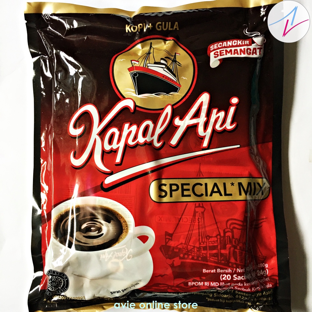 Jual KOPI KAPAL API SPECIAL MIX 1 BAG (20 X 24 GR) | Shopee Indonesia