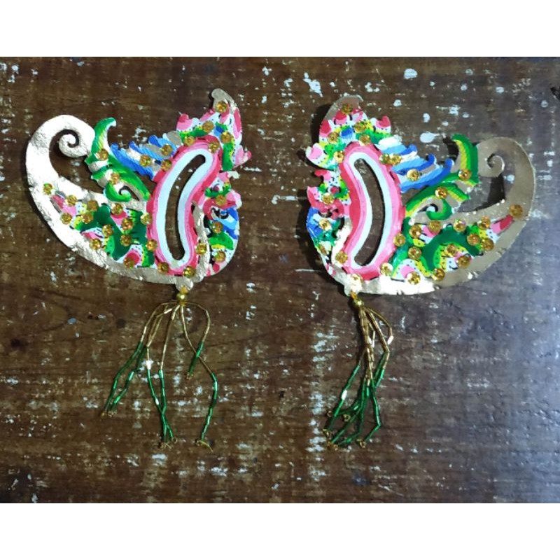 Jual Sumping Tari - Sumping Wayang - Sumping Kulit - Sepasang Sumping ...