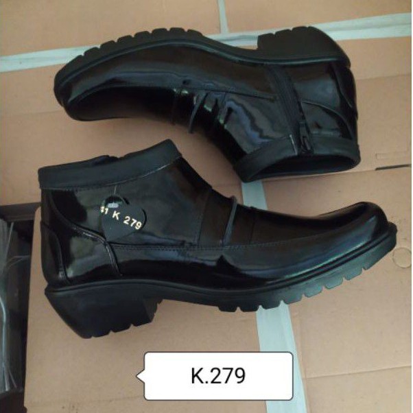 Jual Sepatu kulit pria PDH polri TNI security guard PNS sepatu Kerja ...