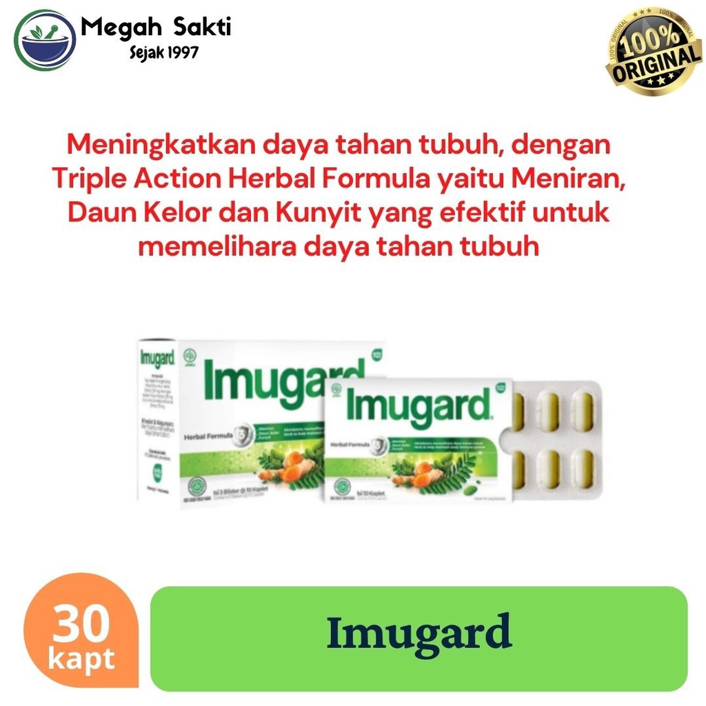 Jual Imugard Box (3 blister isi 10 kaplet) | Shopee Indonesia