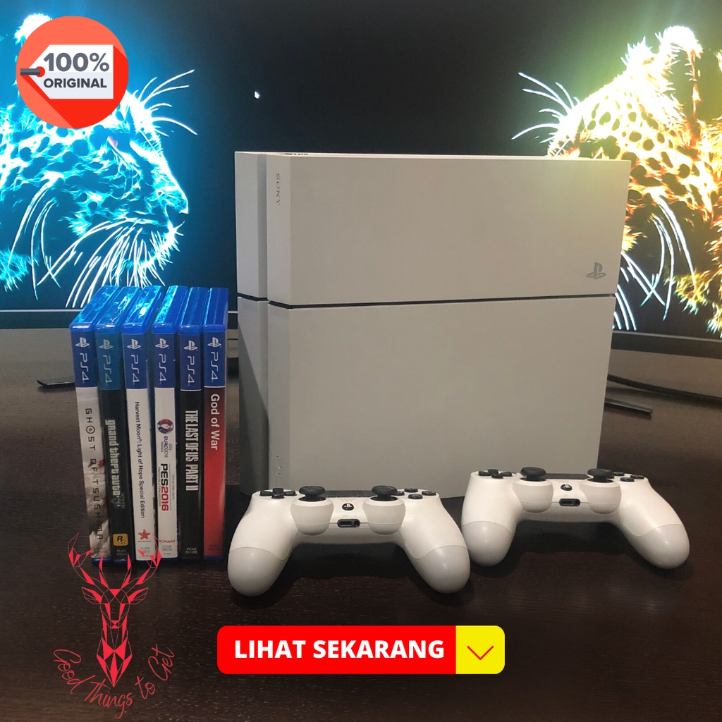 Jual PS4 Fat White - Bundling ( + 9 Game ) - Original | Shopee Indonesia