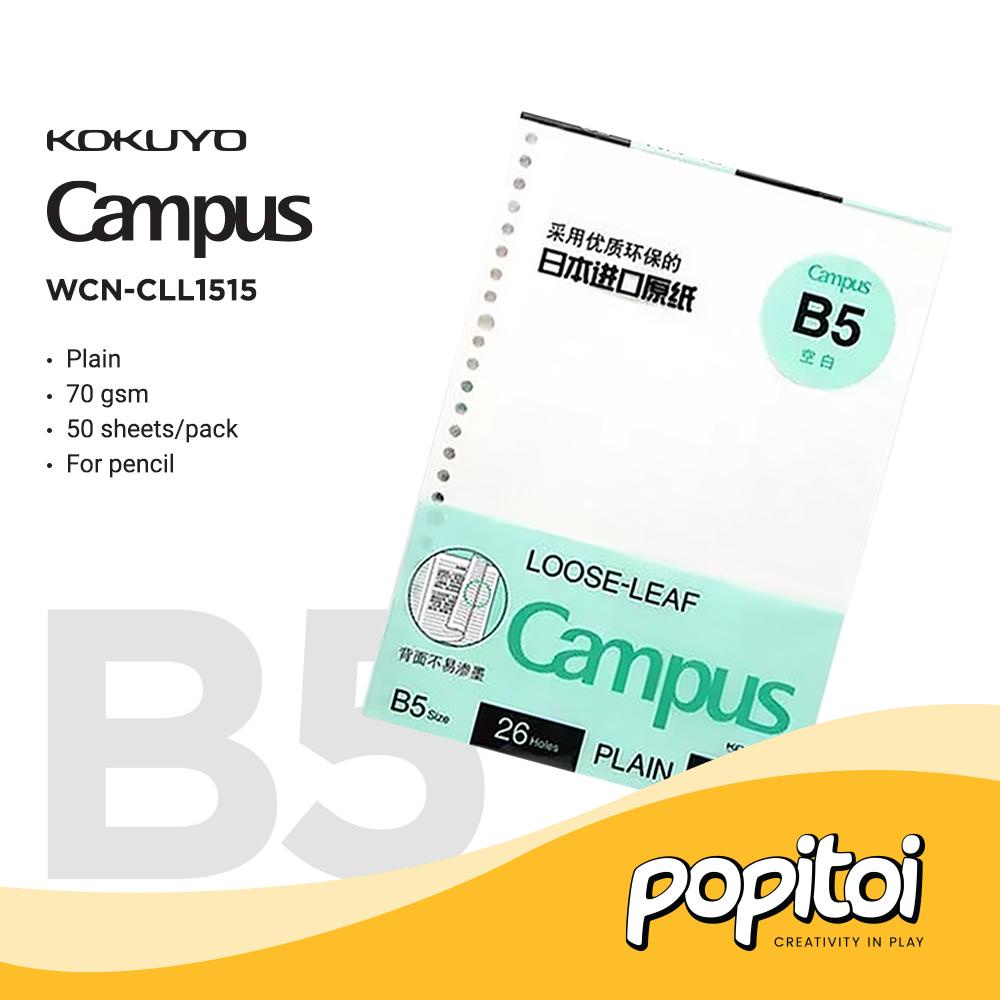 Jual KOKUYO Campus Paper Loose Leaf Refill B5 50 100 Kertas Isi Ulang Binder | Shopee Indonesia