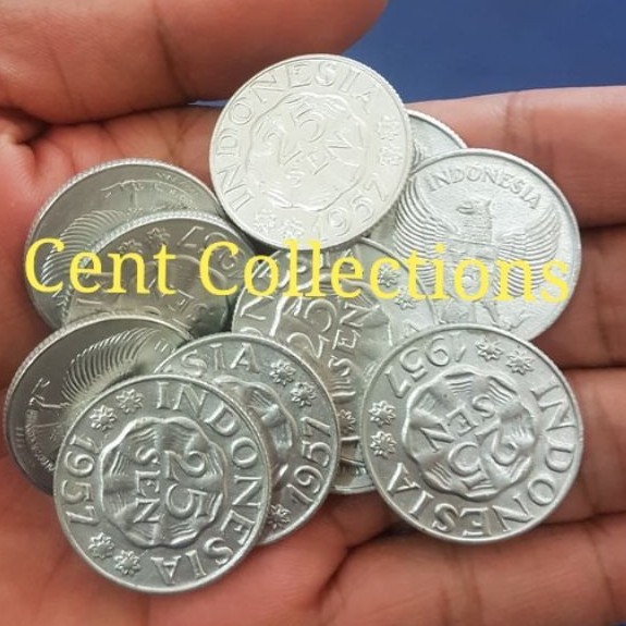Jual KOIN KUNO 25 SEN ALMUNIUM GAMBAR GARUDA | Shopee Indonesia