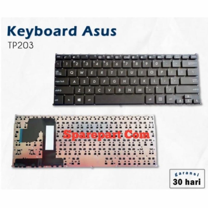 Jual Keyboard Asus VivoBook Flip 12 TP203 TP203N TP203NA TP203NAH Black ...