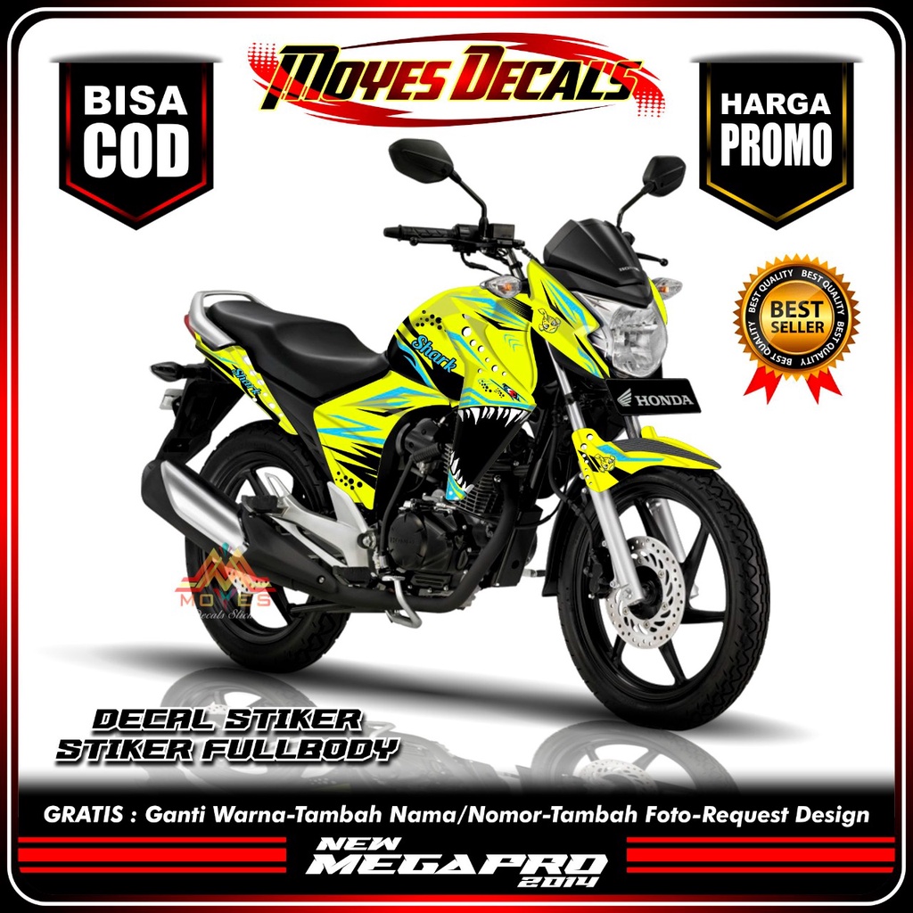 Jual stiker megapro stiker motor megapro decal stiker motor megapro ...