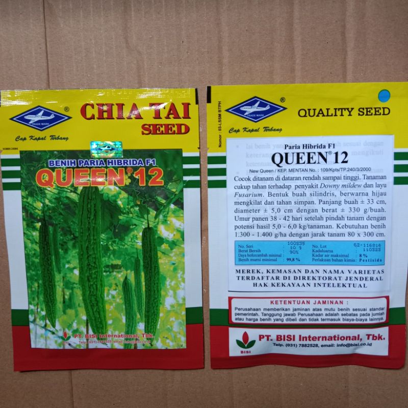 Jual Bibit benih Paria Pare Hibrida F1 QUEEN 12. Netto 10gr | Shopee ...