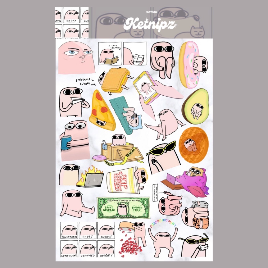 Jual Ketnipz Sticker Sheet | Shopee Indonesia