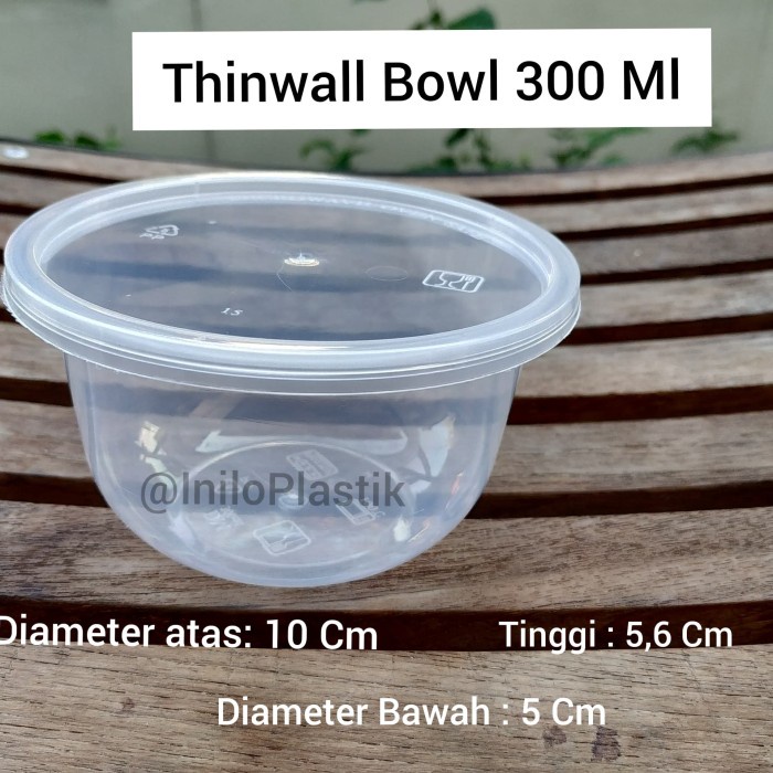 Jual Produk Terbaru Thinwall 300 Ml Bowl Dm / Thinwall Bowl Food Container @1Pack | Shopee Indonesia