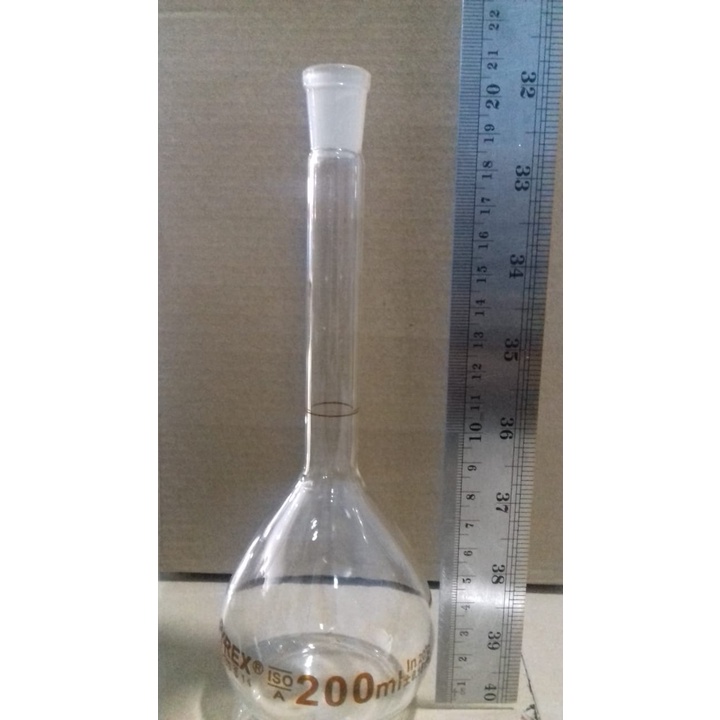 Jual Labu Ukur / Volumetric Flask 200 ml - RRC | Shopee Indonesia