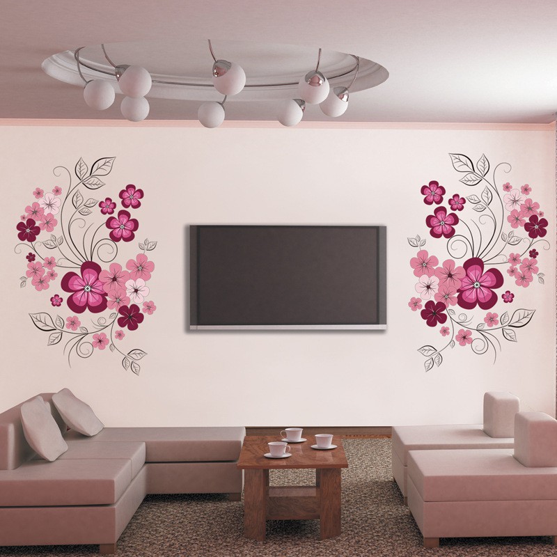 Jual Reliza Wall Sticker Bunga Sakura Flower Matahari Lily Stiker ...