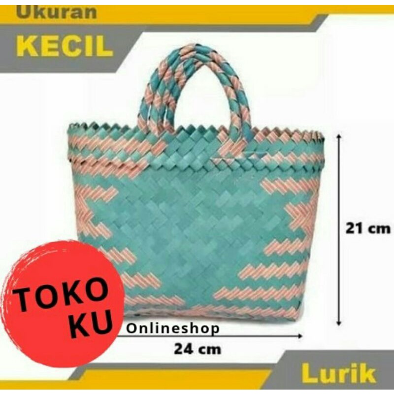 Jual TAD ANYAMAN PLASTIK KECIL/TAS PASAR/TAS BELANJA/TAS BINGKISAN ...