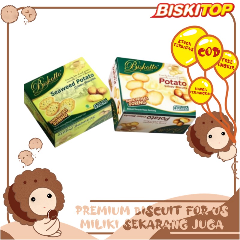 Jual BISKITOP - POTATO CRISPY BOX 360g Biskuit Kue Kering Anak Dewasa ...