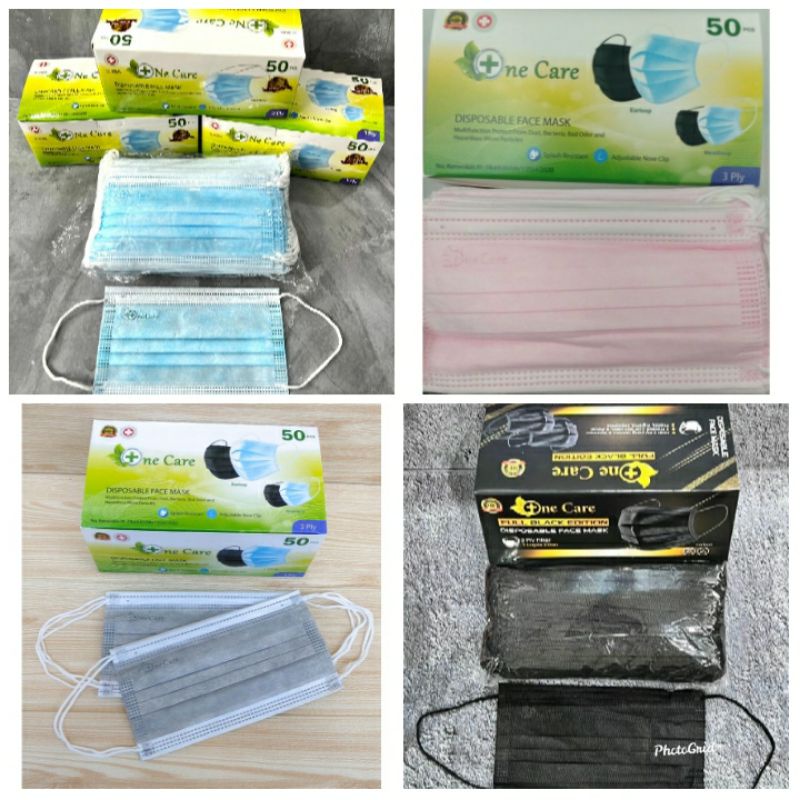 Jual MASKER ONE CARE 3 PLY 50 PCS | Shopee Indonesia