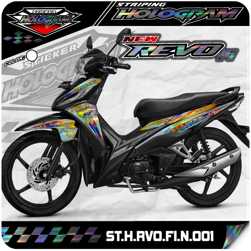 Jual Revo Sticker Striping Revo Fit Injeksi - Stiker Motor REVO FI ...