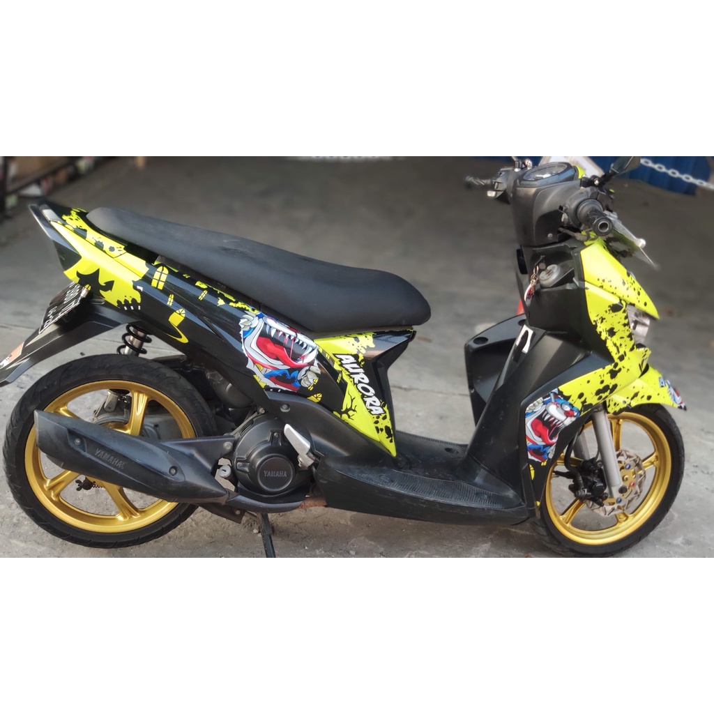 Jual Stiker Mio Soul GT Decal Fullbody Premium Yellow Zombie Doraemon ...