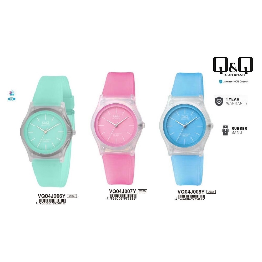 Jual Q&Q QQ QNQ VP46 VP46J VP46J029Y ORIGINAL ANALOG WATCH JAM TANGAN ...