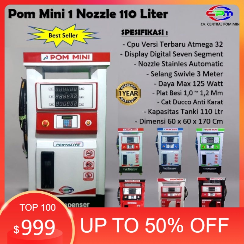Jual Pom Mini - Pertamini Digital 1 Nozzle 110 Liter | Shopee Indonesia