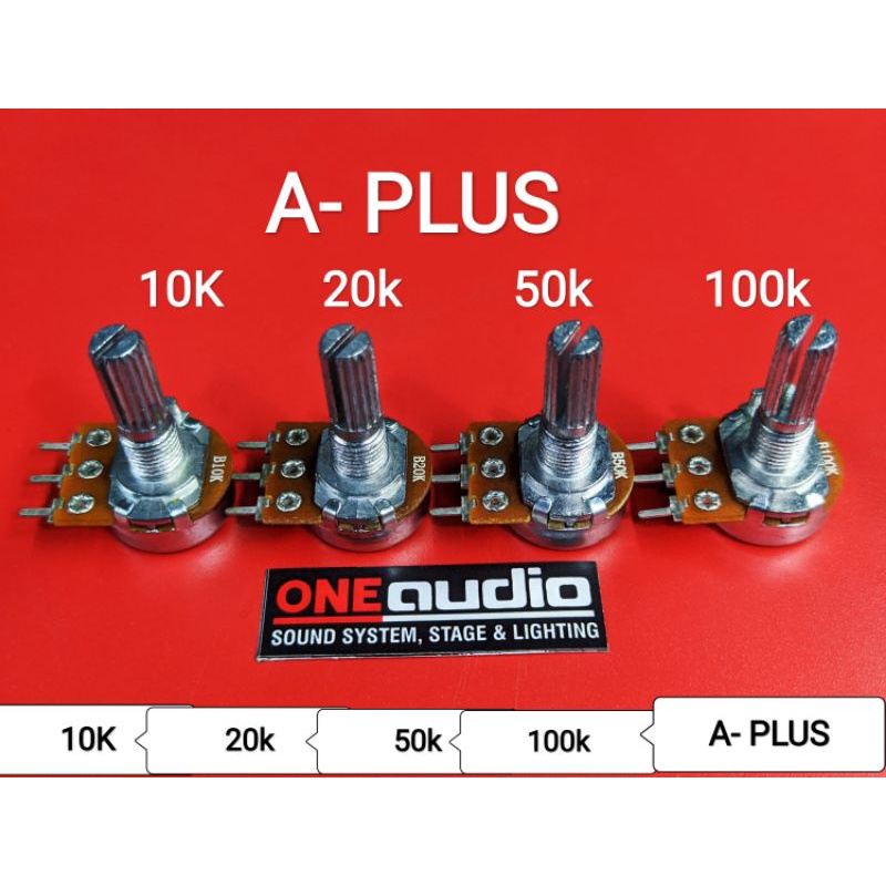 Jual Potensio mono A+Plus original 10k 20k 50k 100k | Shopee Indonesia