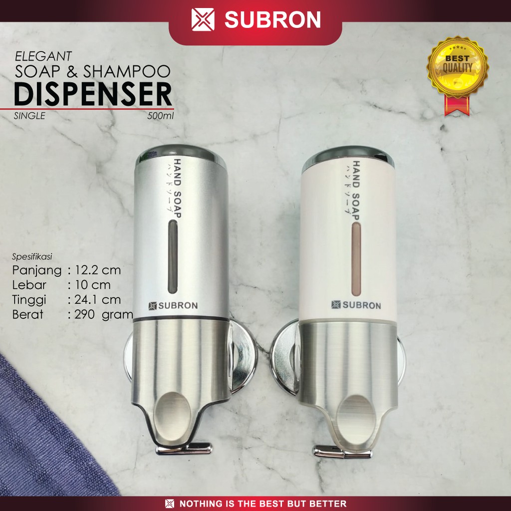 Jual SUBRON Soap Dispenser Single Tempat Sabun Cair Plastik Tebal ...