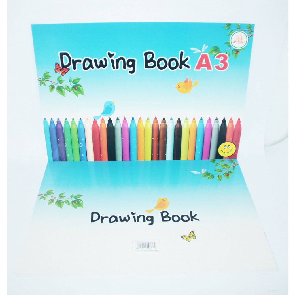 Jual Drawing Book / Buku Gambar AA Ukuran A3 30cm x 42cm Isi 10 Lembar ...