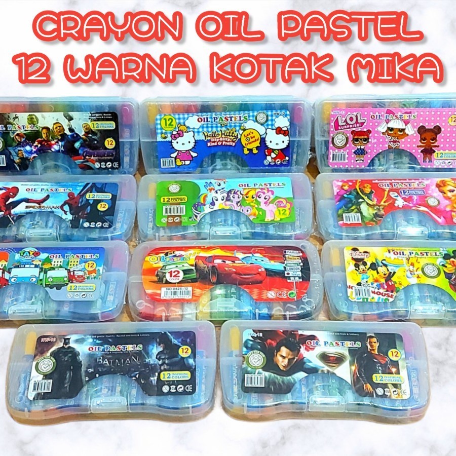 Jual Crayon Besar / Oil Pastel / Crayon / Crayon Eselon 12 colors ...