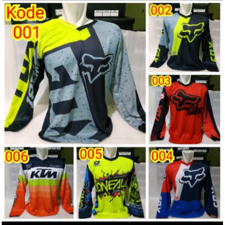 Jual jersey cross trail sepedah full printing / baju cross trail ...