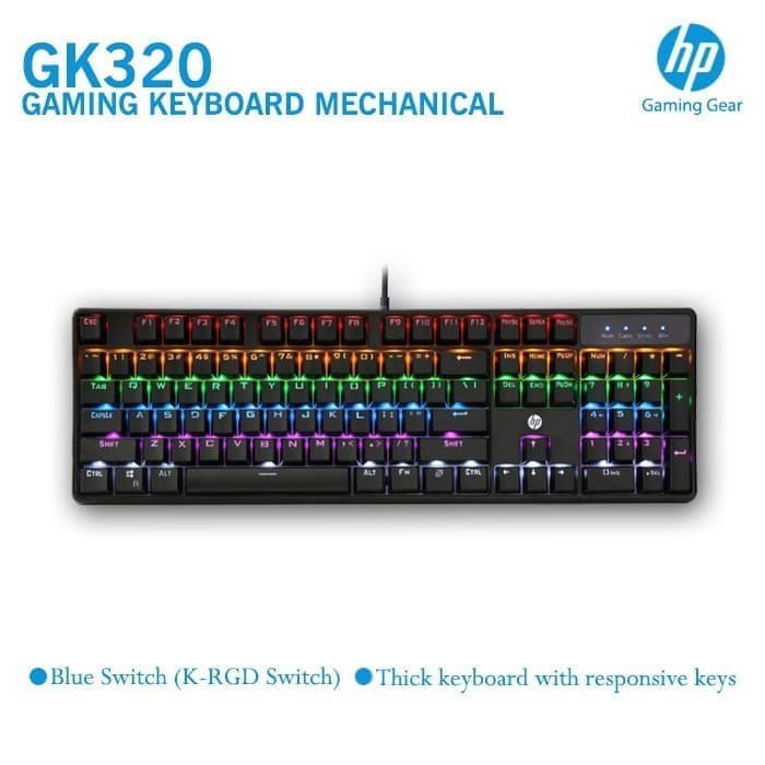 Jual Keyboard Gaming Mechanincal HP GK320 | Shopee Indonesia